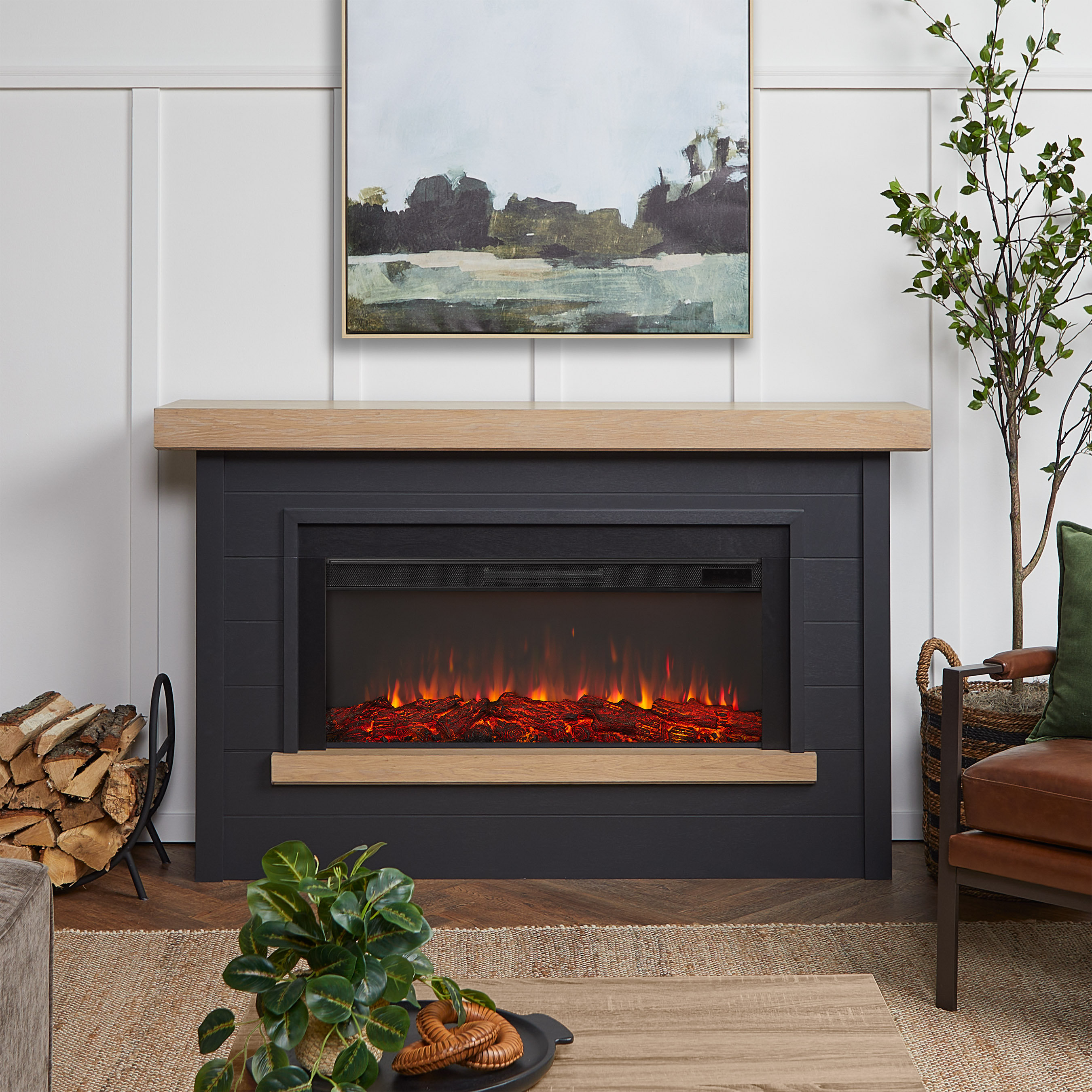 Real Flame Bernice 65" Landscape Electric Fireplace by Real Flame & Reviews | Wayfair
